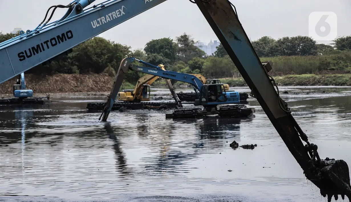 FOTO: Gerebek Lumpur Waduk Ria Rio - Foto Liputan6.com