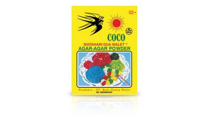 Agar-Agar Coco Matahari Dua Walet, Produk Agar-Agar Dari Agar Swallow ...