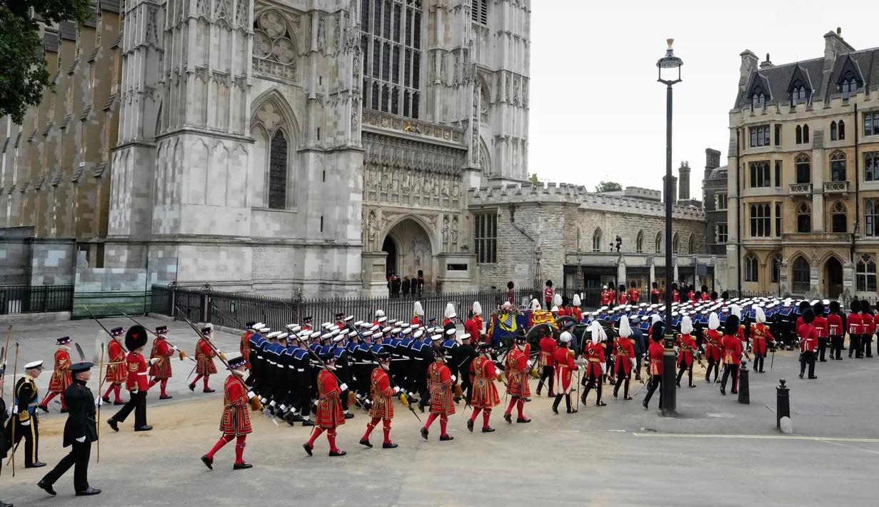 Prosesi Pemakaman Ratu Elizabeth II - Foto Liputan6.com