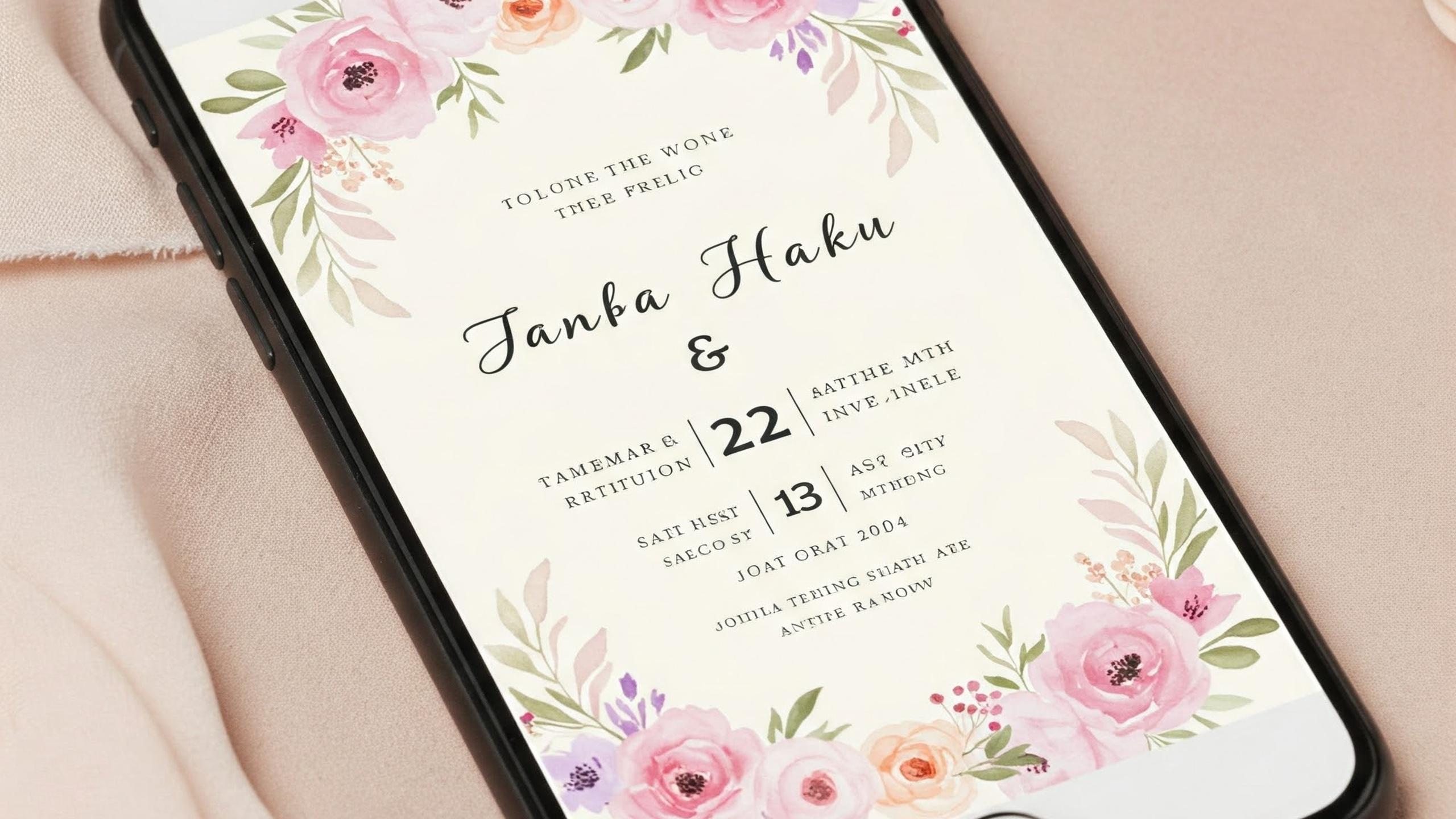 6 Contoh Desain Undangan Pernikahan Digital yang Keren dan Kekinian