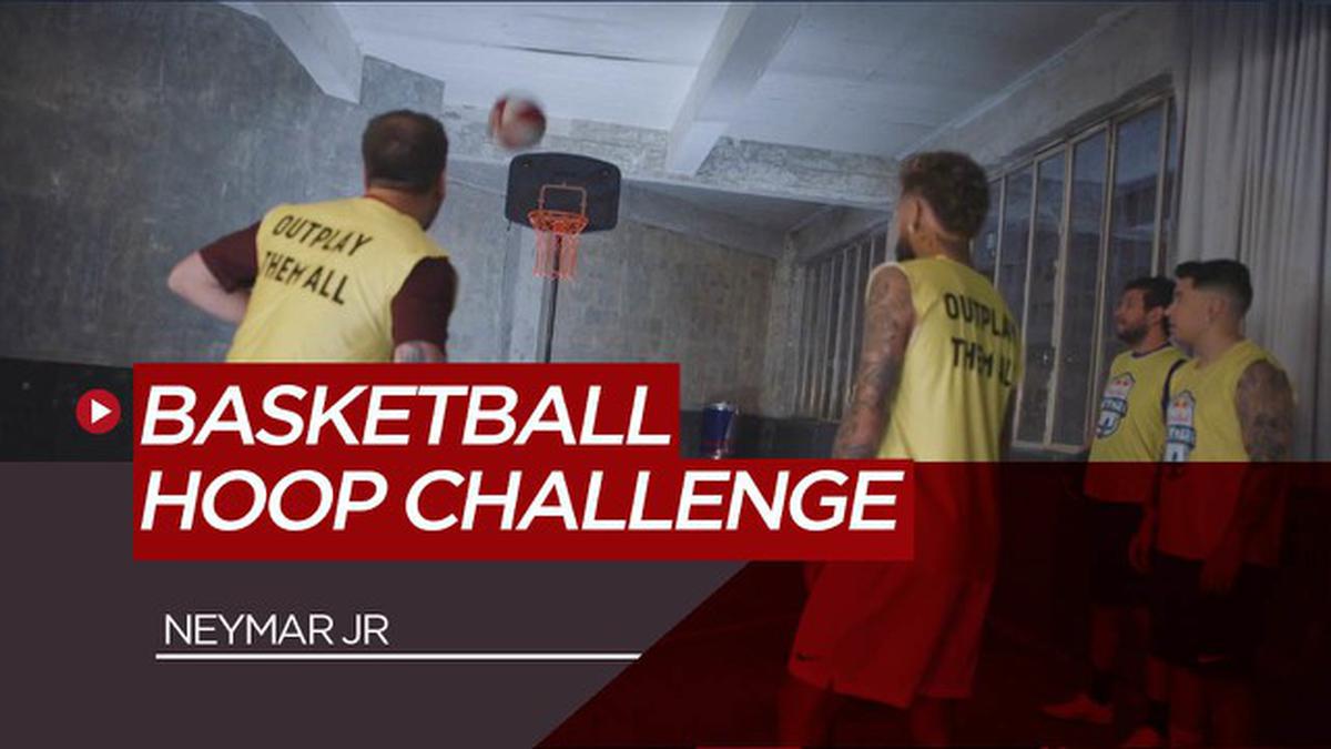 VIDEO: Saat Pemain Termahal Dunia, Neymar Jr Ditantang Basketball Hoop ...