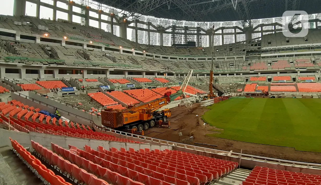 FOTO: Perkembangan Pembangunan Jakarta International Stadium - Foto ...