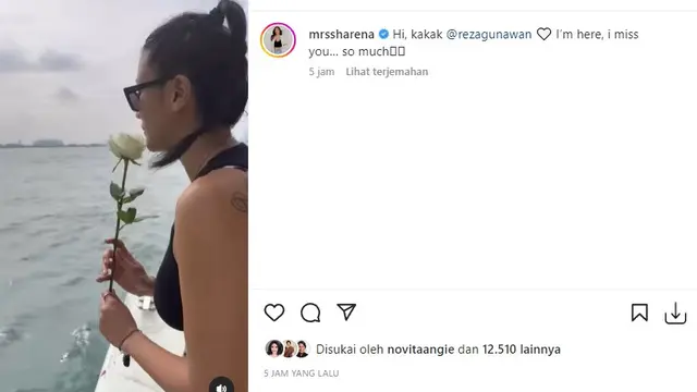 Sharena Delon Melepas Rindu dengan Reza Gunawan Tebar Bunga di Laut ...