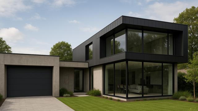 8 Desain Rumah L-Shape 2025 dengan Garasi dan Taman Depan yang Menarik