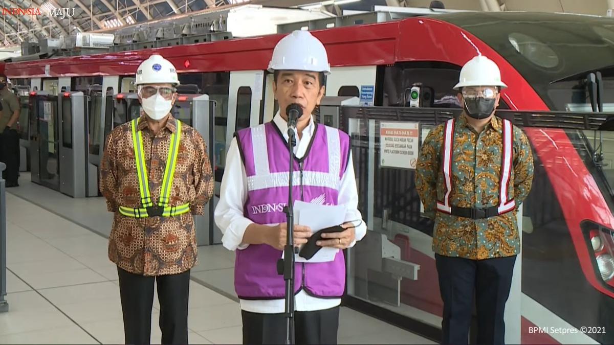 Jokowi Tak Mau LRT Jabodebek Tergesa-gesa Dioperasikan, Kenapa? - Bisnis Liputan6.com