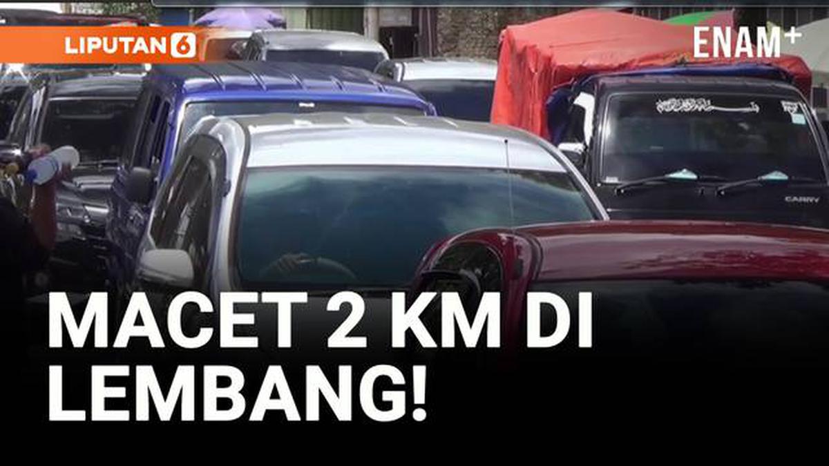 VIDEO: Macet Hingga 2 KM di Lembang, Polisi Terapkan One Way