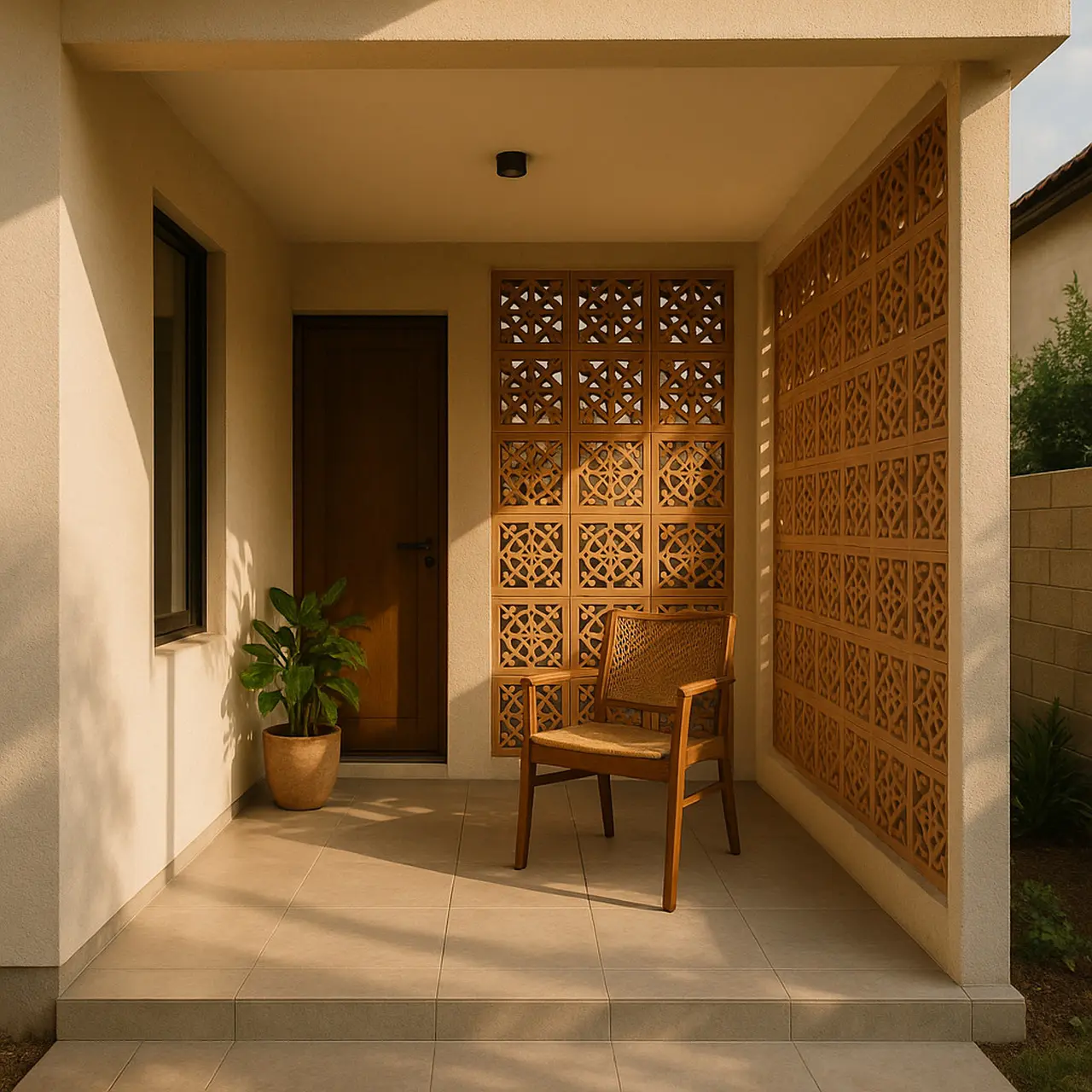 9 Model Teras Dinding Roster Minimalis Terbaru 2025, Inspirasi Estetik ...