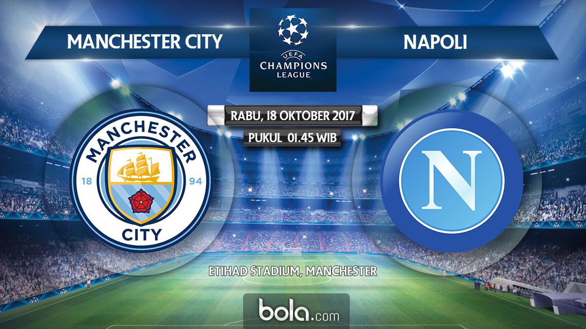 Susunan Pemain Manchester City Vs Napoli