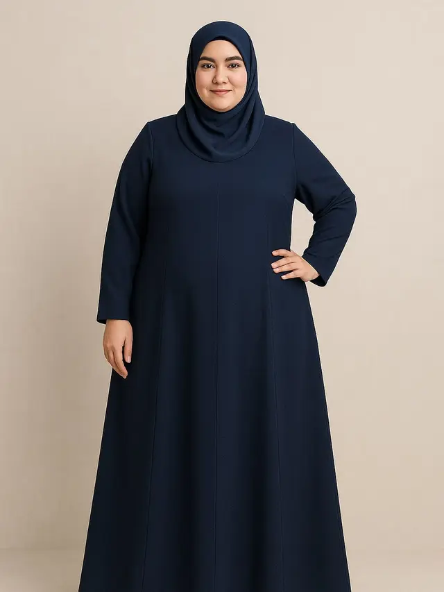 6 Tips Memilih Gamis untuk Perut Buncit agar Terlihat Langsing, Tampil ...