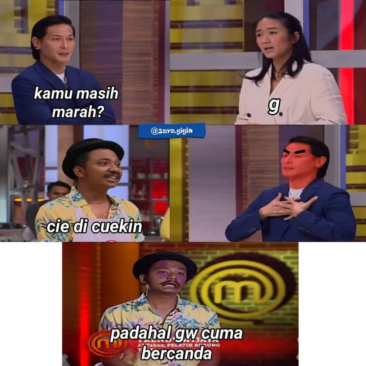 6 Meme Kocak Peserta Ajak Bercanda Juri MasterChef Ini Bikin Tepuk ...