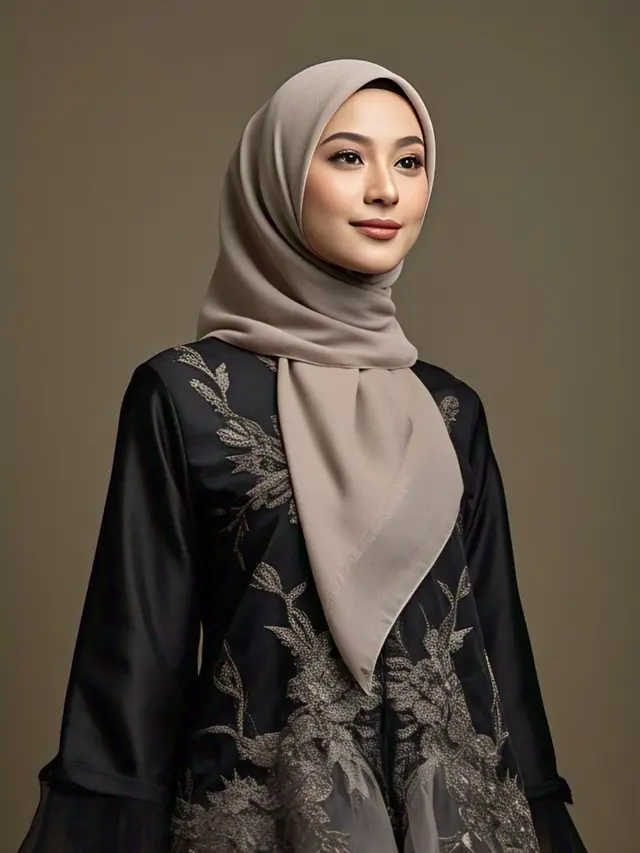 7 Rekomendasi Kebaya Hitam Kondangan 2025, Model Brokat hingga Detail Payet Mewah - Islami ...