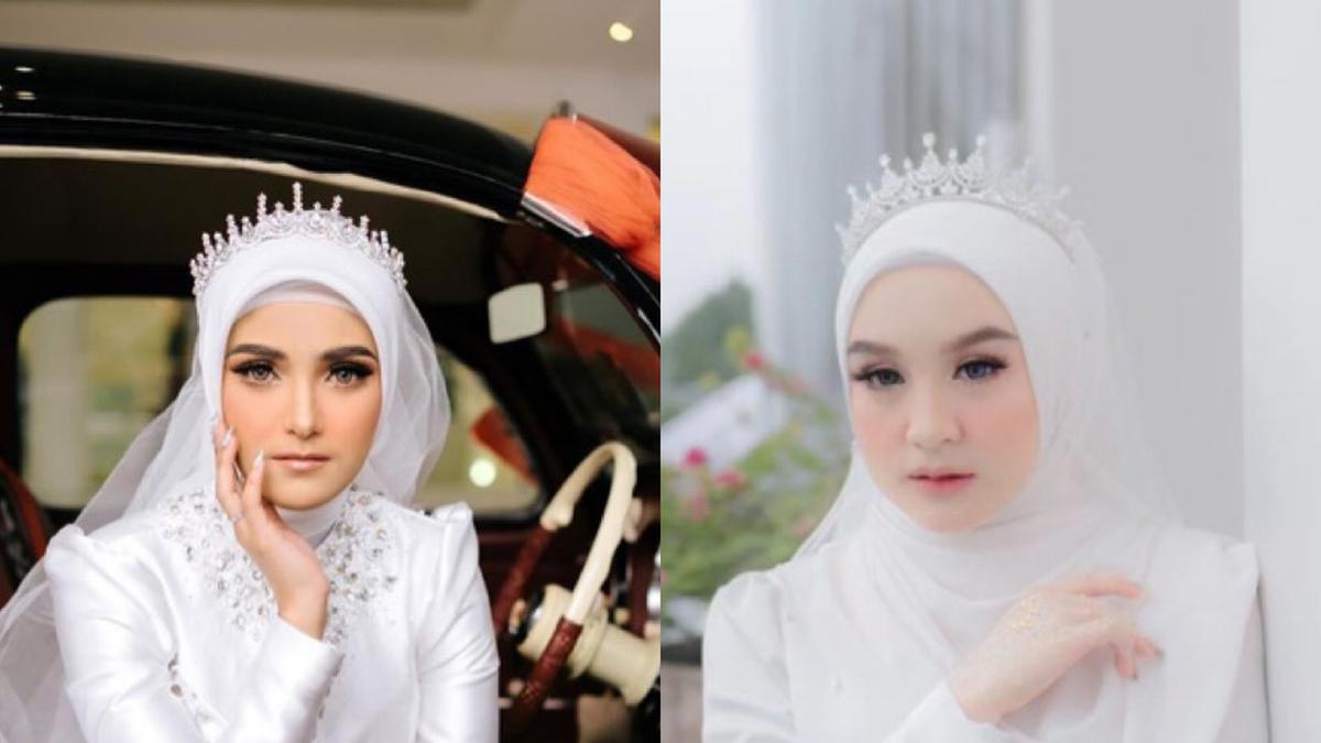 6 Adu Gaya Nadya Mustika dan Istri Baru Rizki Da, Hersa Rahayu Julianti di Hari Pernikahan ...