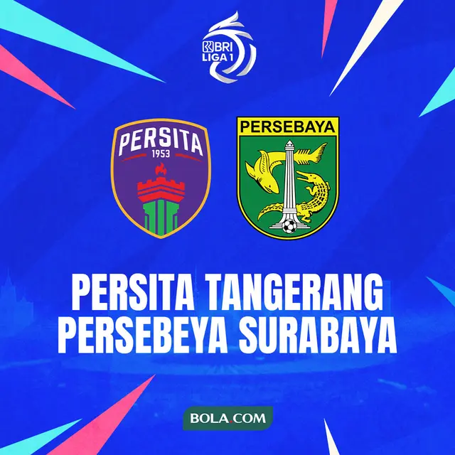 Prediksi Persita Vs Persebaya di BRI Liga 1: Tuan Rumah Wajib Perbaiki Rekor - Indonesia Bola.com