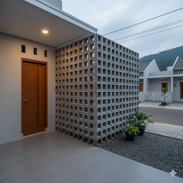 10 Model Teras Rumah Sederhana dengan Roster, Ubah Tampilan Fasad di ...