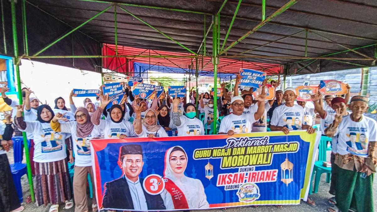 Guru Ngaji hingga Pengurus Masjid Deklarasi Dukung Iksan-Iriane di Pilkada Morowali - Pemilu ...