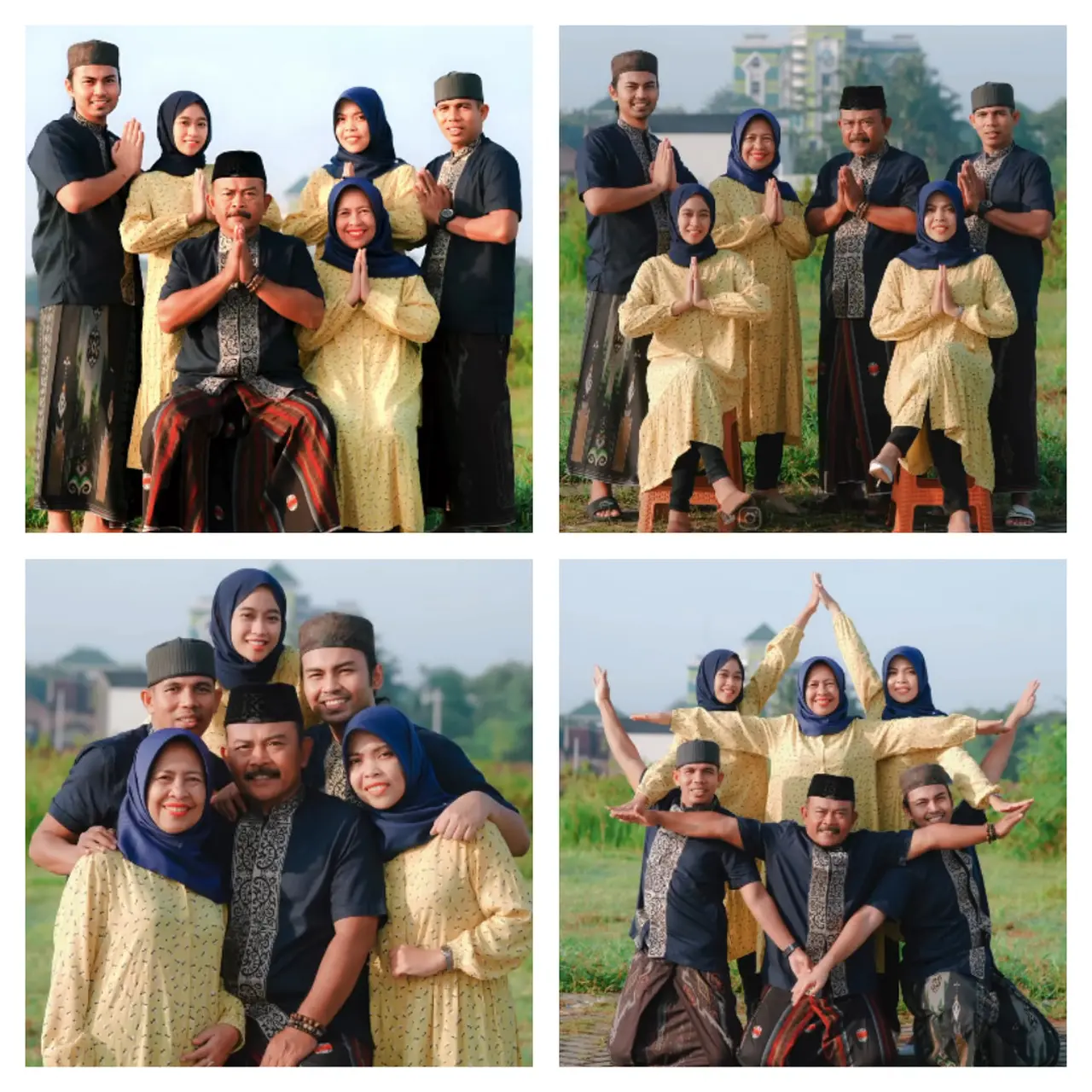 Rekomendasi Ide Pose Foto Lebaran Idul Fitri untuk Keluarga Berempat ...
