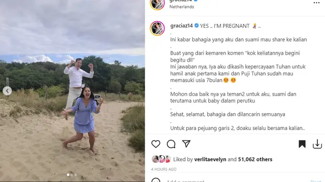 Selamat, Gracia Indri Hamil Anak Pertama - ShowBiz Liputan6.com