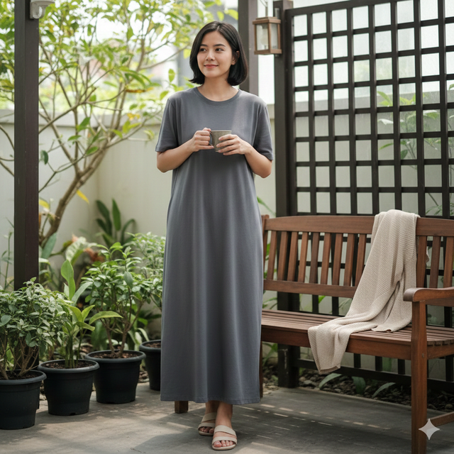 7 Model Daster Bahan Kaos yang Nyaman Dipakai Seharian di Rumah