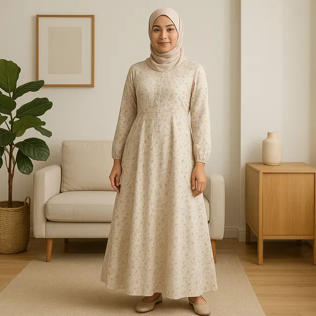 9 Model Gamis Katun yang Trendi 2025, Inspirasi Tampil Kekinian dan ...