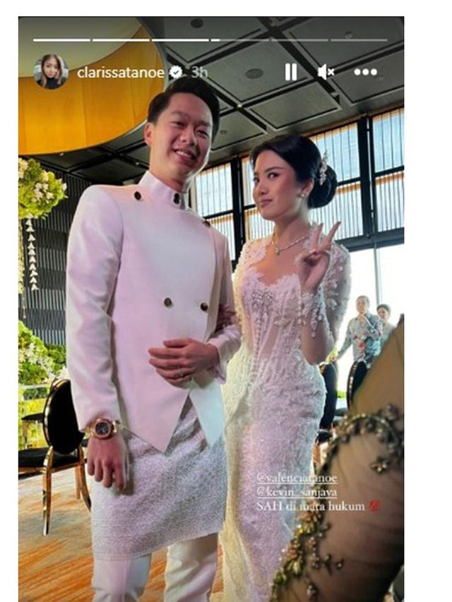7 Potret Pernikahan Kevin Sanjaya dan Valencia Tanoesoedibjo di Jakarta, Jokowi dan Prabowo Jadi ...