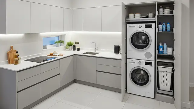 7 Model Dapur 2x2 Menyatu Dengan Area Cuci Jemur Agar Lahan Lebih Efisien