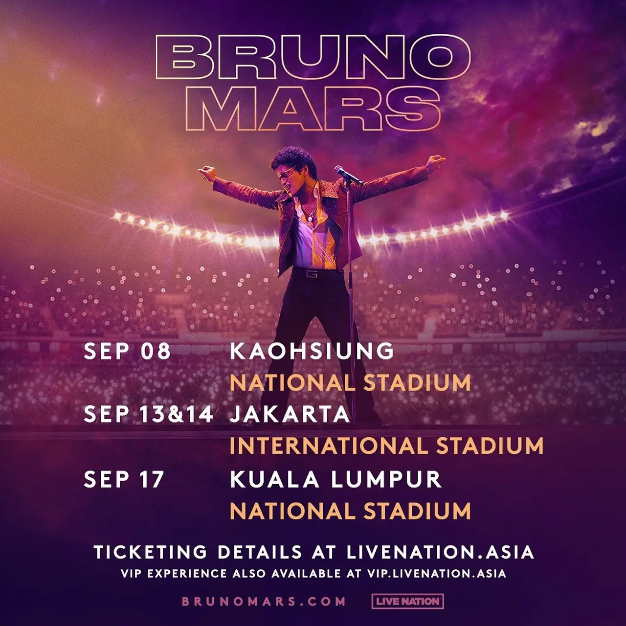 Bruno Mars Fix Gelar Konser 2 Hari di Jakarta, Siap-Siap War Ticket Mulai Pekan Depan - ShowBiz ...