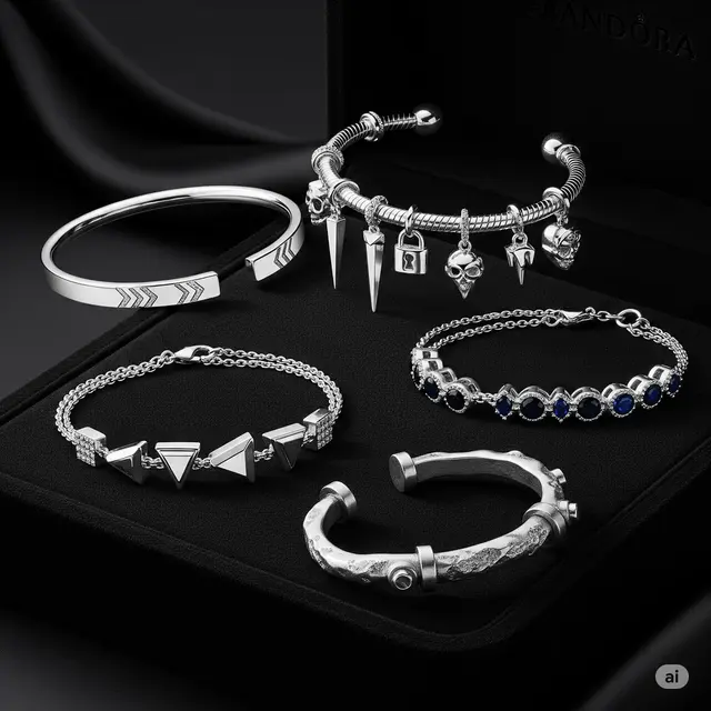5 Rekomendasi Model Gelang Pandora Emas Putih untuk Gaya Kasual Edgy ...