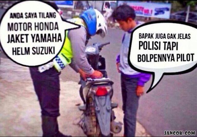 15 Meme Tingkah Polisi saat Tegakkan Aturan Lalin, Kocak Banget ...