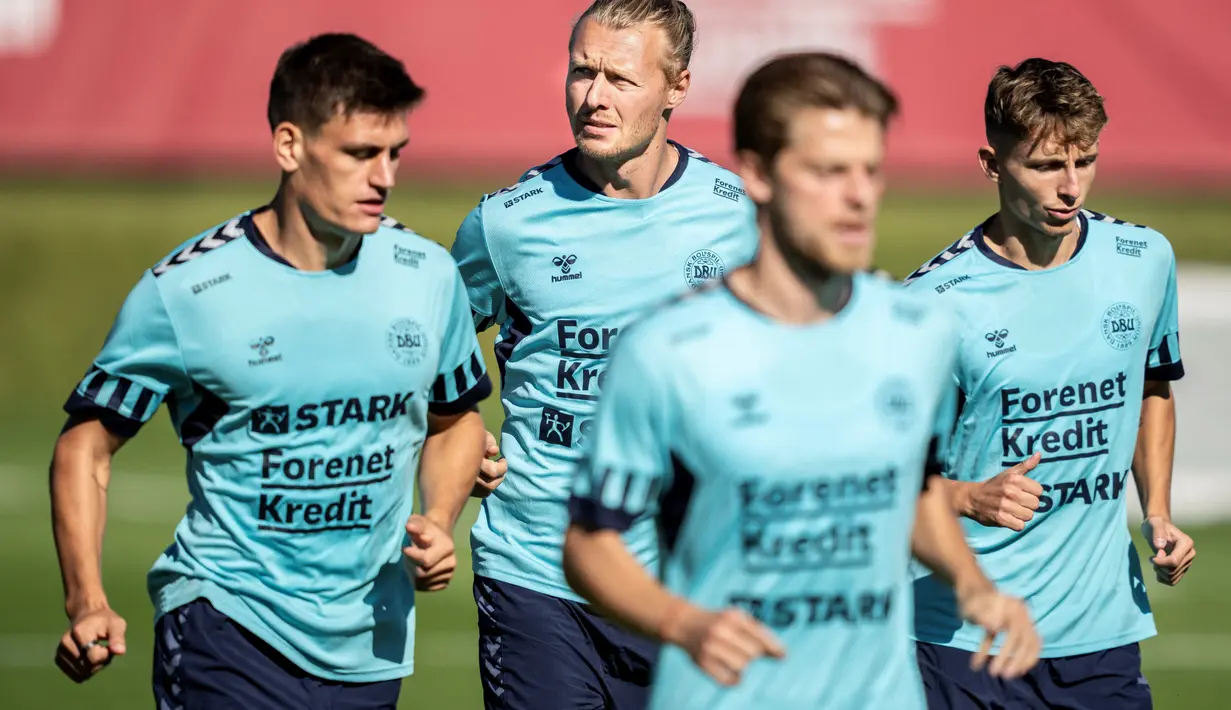 Persiapan Denmark Jelang Kualifikasi Euro 2024 - Foto Liputan6.com