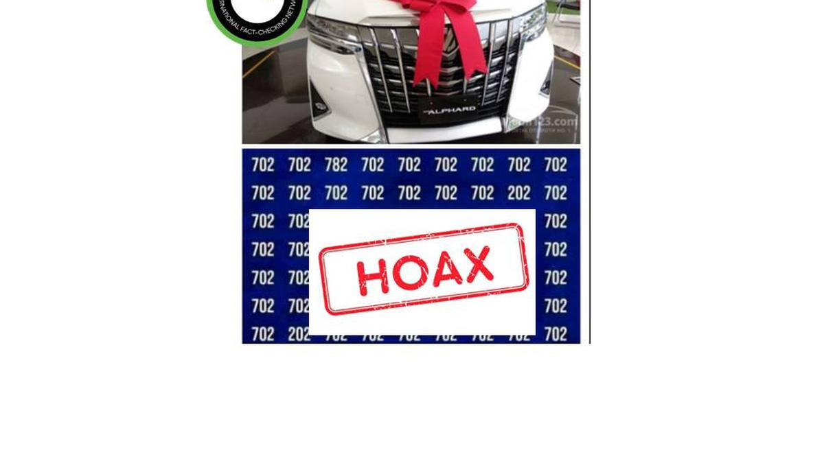 Cek Fakta: Hoaks Toyota Bagikan Mobil Alphard dengan Menebak Nomor di ...