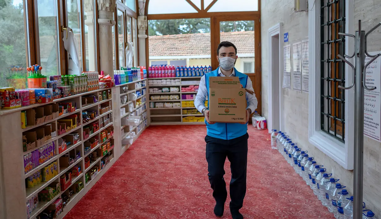 FOTO: Masjid di Turki Berubah Jadi Supermarket Gratis - Foto Liputan6.com