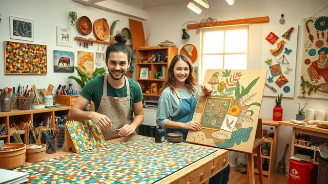 Perbedaan Mozaik dan Kolase, Kenali Dua Teknik Seni Rupa yang Unik ...