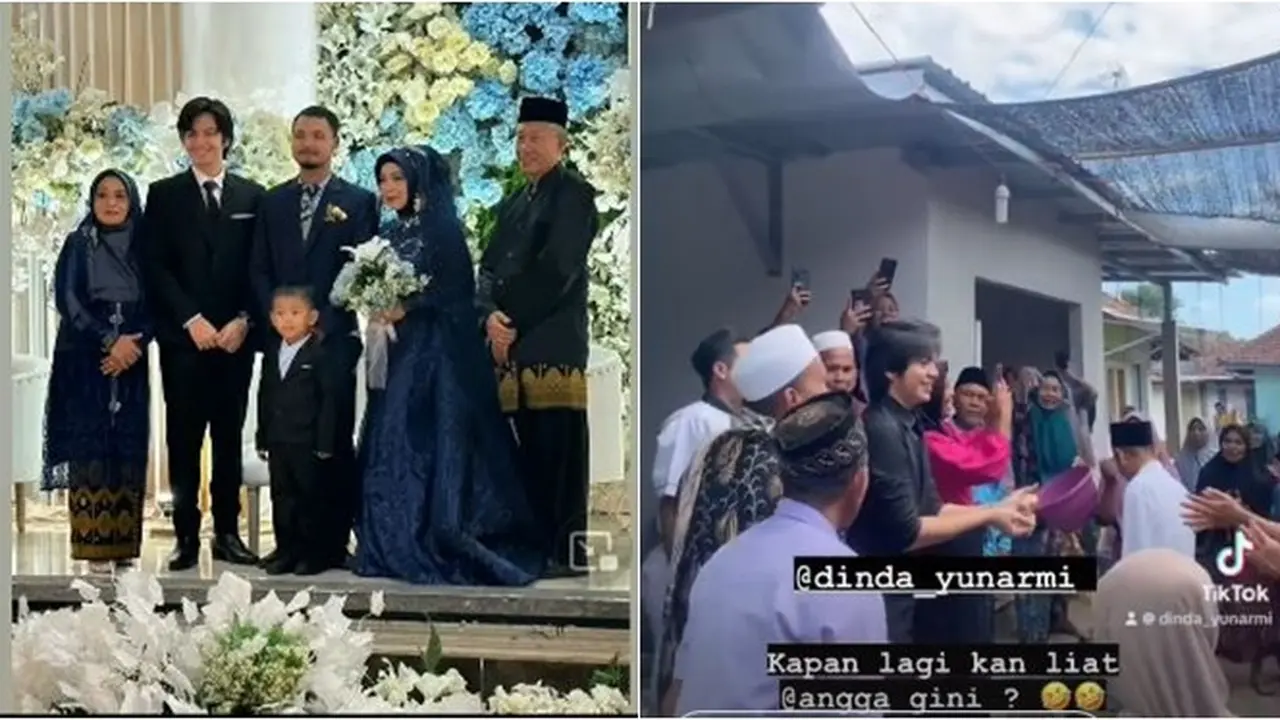 6 Potret Angga Yunanda di Rangkaian Pernikahan Kakak, Ikut Tradisi di ...
