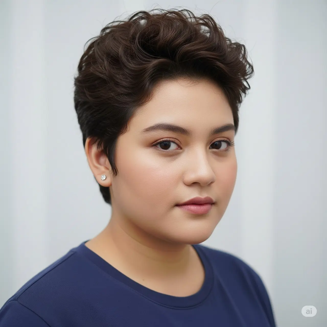 7 Model Rambut Pendek Ikal untuk Wanita Gemuk, Tampil Rapi, Fresh ...
