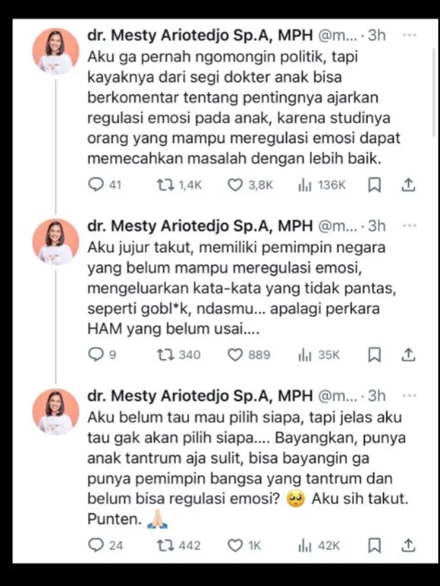Mesty Ariotedjo Kakak Menpora Dito Ariotedjo Viral karena Unggah soal ...