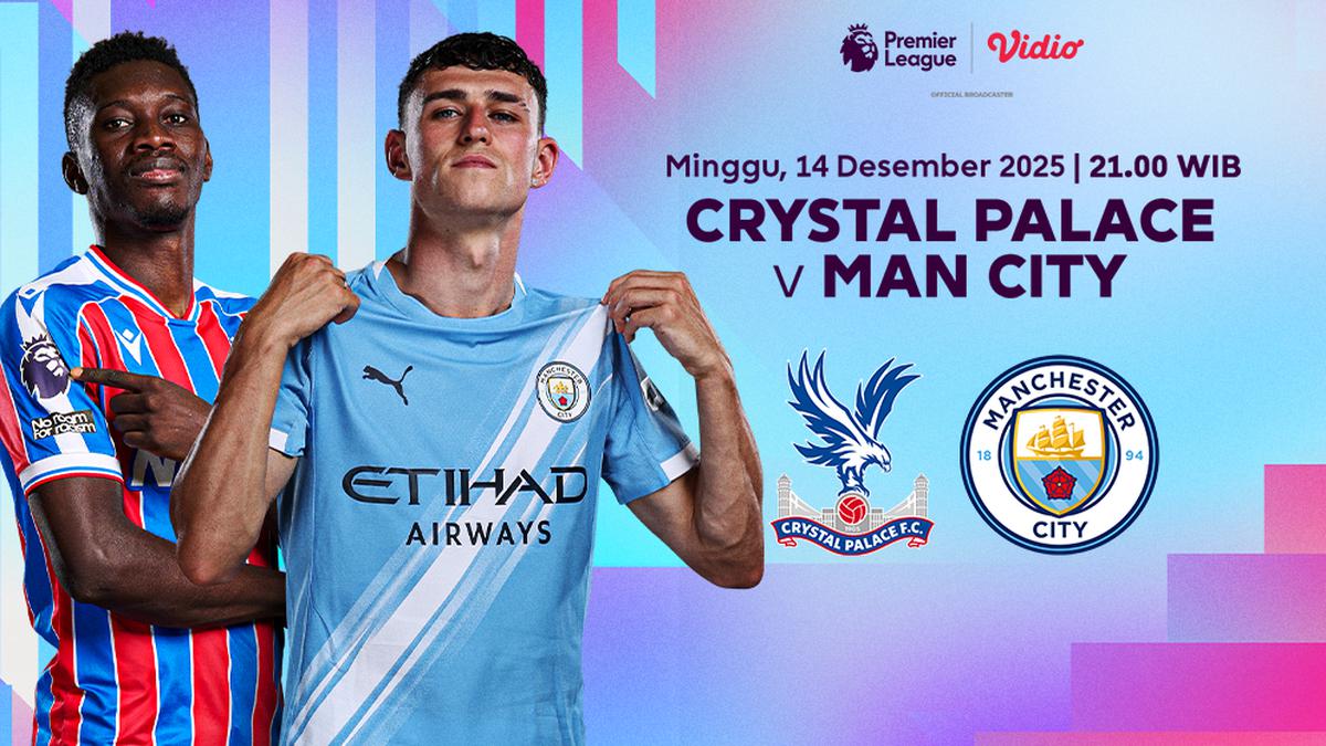 Link Live Streaming Liga Inggris: Crystal Palace vs Man City