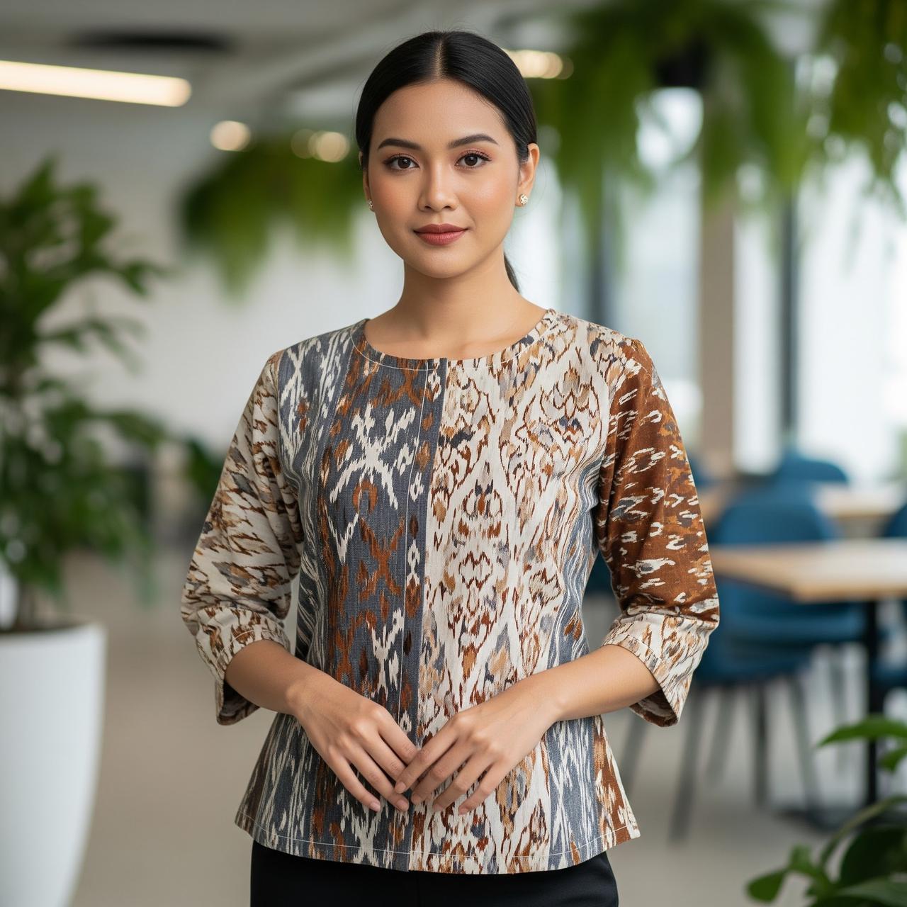 7 Model Baju Lurik Wanita Kombinasi Terkini, Inspirasi Tampil Anggun ...
