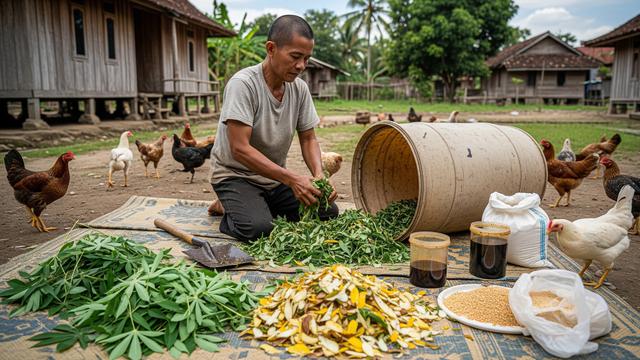 Cara Menggabungkan Ayam Kampung dan Pohon Singkong di Pekarangan, Hemat ...