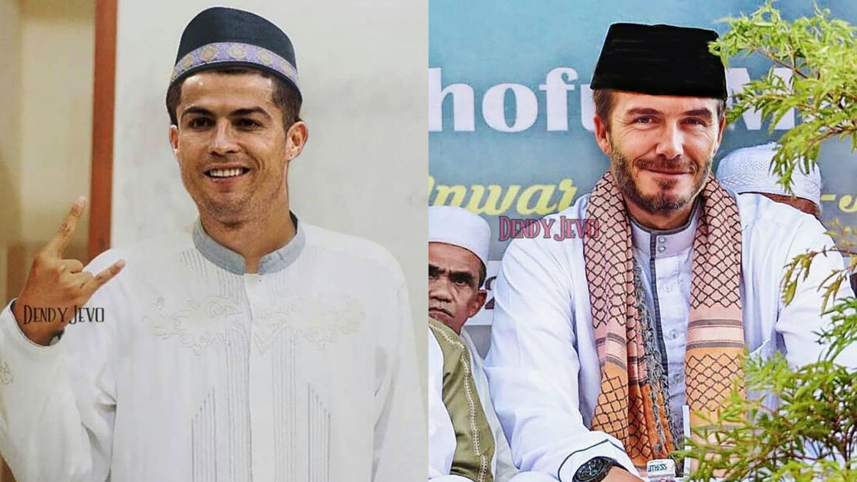 7 Foto Editan Kocak Atlet Dunia Pakai Sarung dan Peci ala Santri, Bikin ...