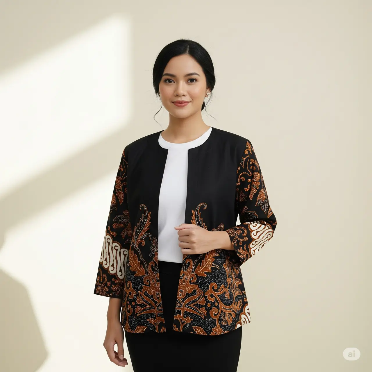9 Model Outer Batik Lengan Panjang Kekinian, Elegan dan Trendi - Hot ...
