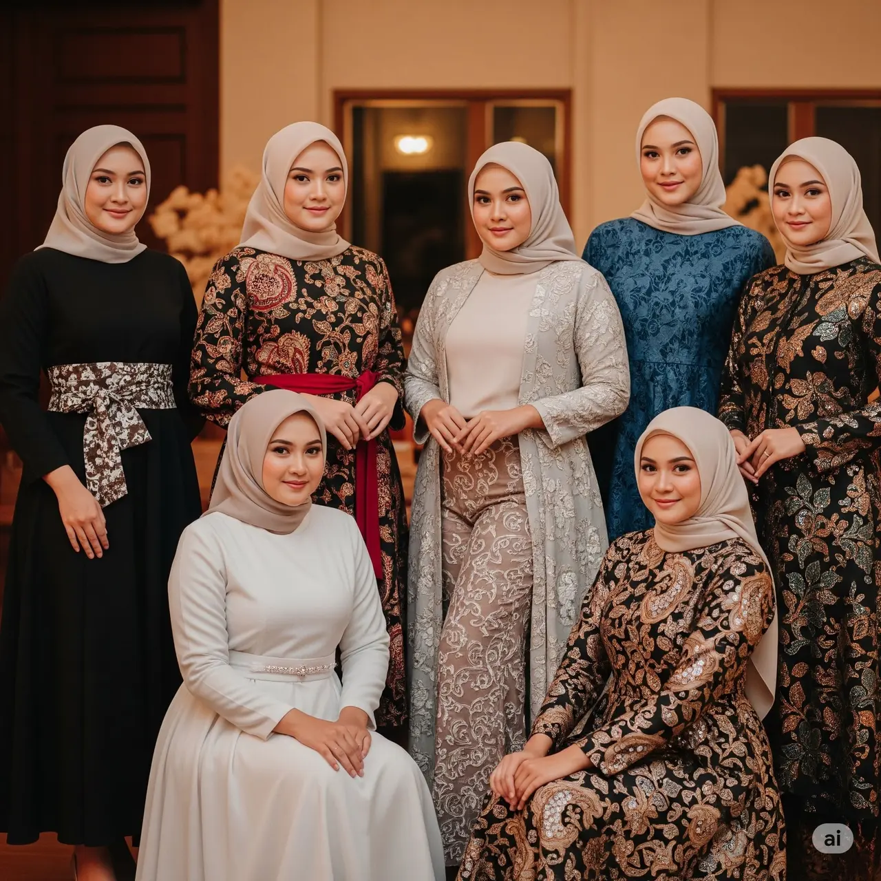 7 Model Baju Batik Pesta Wanita Muslim Modern 2025, Syar'i, Stylish dan Elegan - Hot Liputan6.com