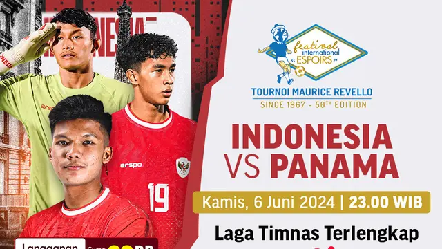Jadwal Siaran Langsung Timnas Indonesia U20 vs Panama Toulon Cup 2024 ...