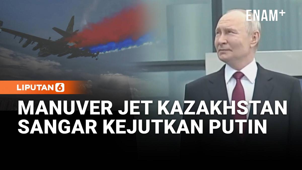 Sangar Manuver Jet Tempur Kazakhstan Kejutan Putin, Keluarkan Asap 3 ...