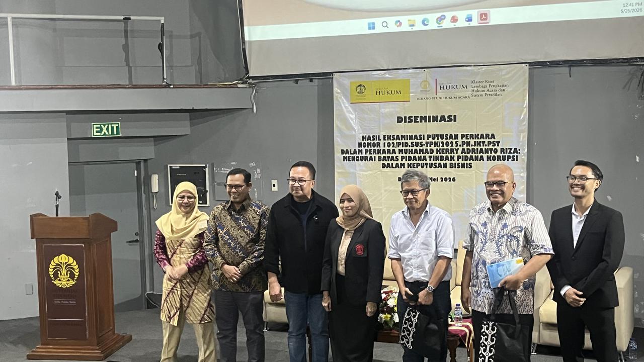 Guru Besar UI Nilai Kasus Kerry Riza Tak Seharusnya Dipaksa ke Ranah Pidana