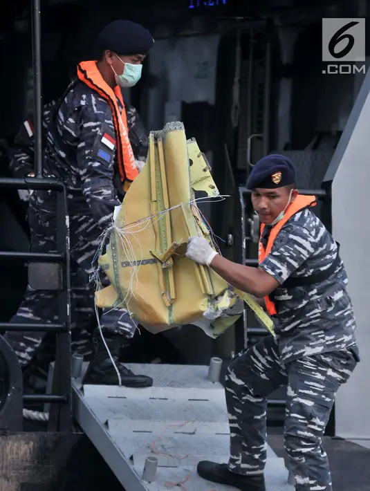 FOTO: Tim SAR Kembali Temukan Potongan Tubuh dan Serpihan Pesawat Lion ...