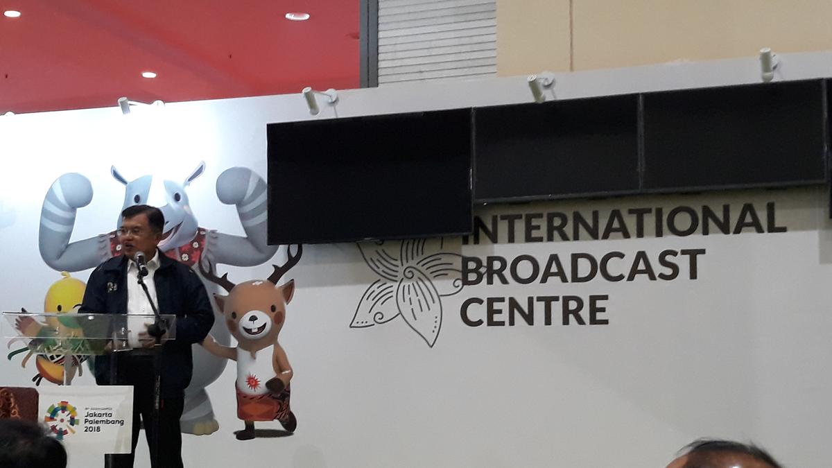 Wapres JK Resmikan IBC Asian Games 2018 - News Liputan6.com