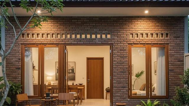 10 Inspirasi Desain Rumah Kecil dengan Bata Ekspos, Minimalis, Estetik ...