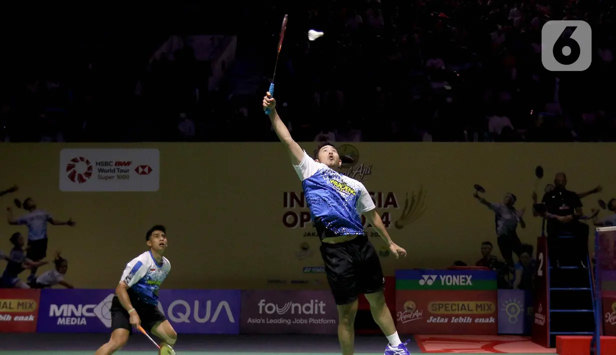 Tampil Maksimal, Sabar/Reza Melaju ke Semifinal Indonesia Open 2024 - Foto Liputan6.com
