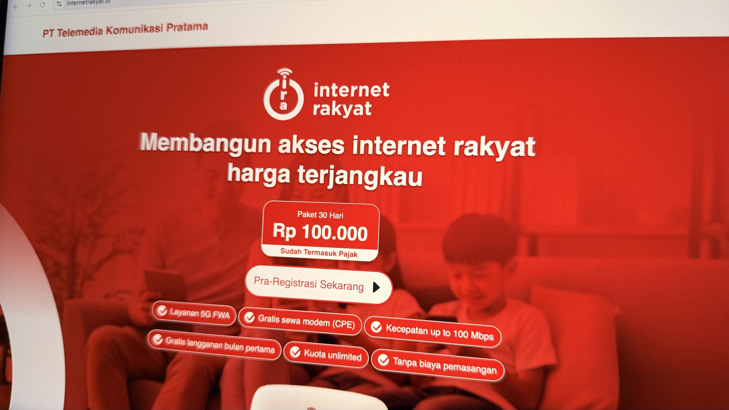 Cara Daftar Internet Rakyat, Akses Internet 5G Unlimited Rp 100 Ribu ...