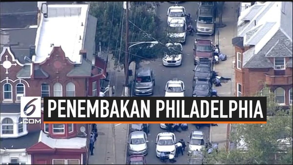 VIDEO: Penembakan Philadelphia, 6 Polisi Terluka - Global Liputan6.com